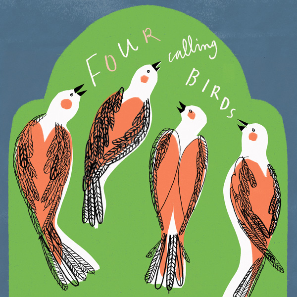 " Four Calling Birds " © Alice Tait 2007
